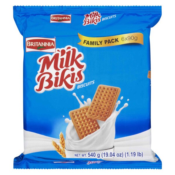 Britannia Milk Bikis (Family Pack) - Case Pack 8 X 6 | Quality Natural Food